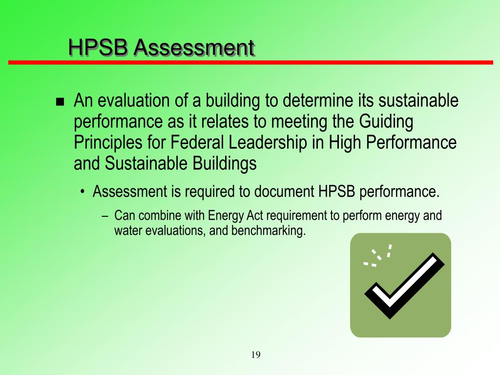 PPT - Building Compliance with the Sustainability Goals of E.O. 13423 ...