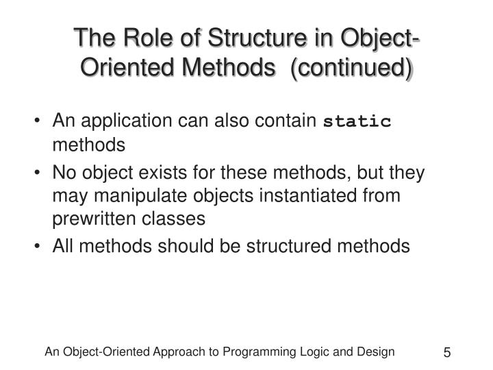 PPT - An Object-Oriented Approach to Programming Logic and Design PowerPoint Presentation - ID:36068