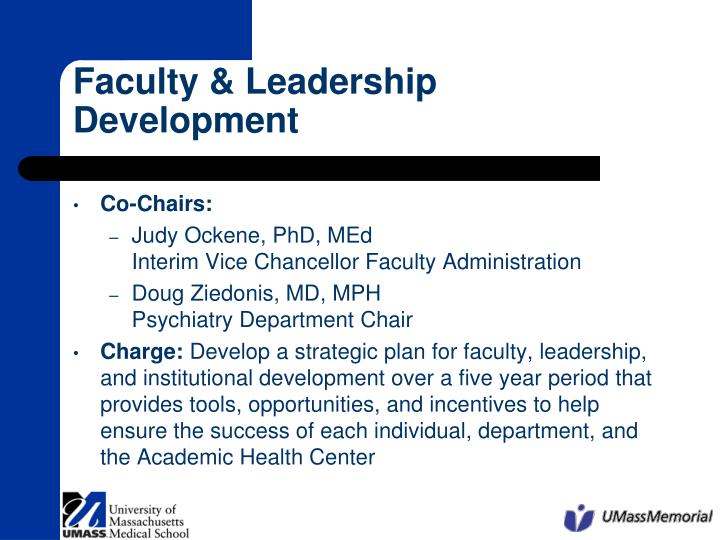 PPT - Faculty & Leadership Development PowerPoint Presentation, free ...