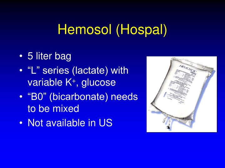 PPT - Dialysis and Replacement Solutions for CRRT PowerPoint ...