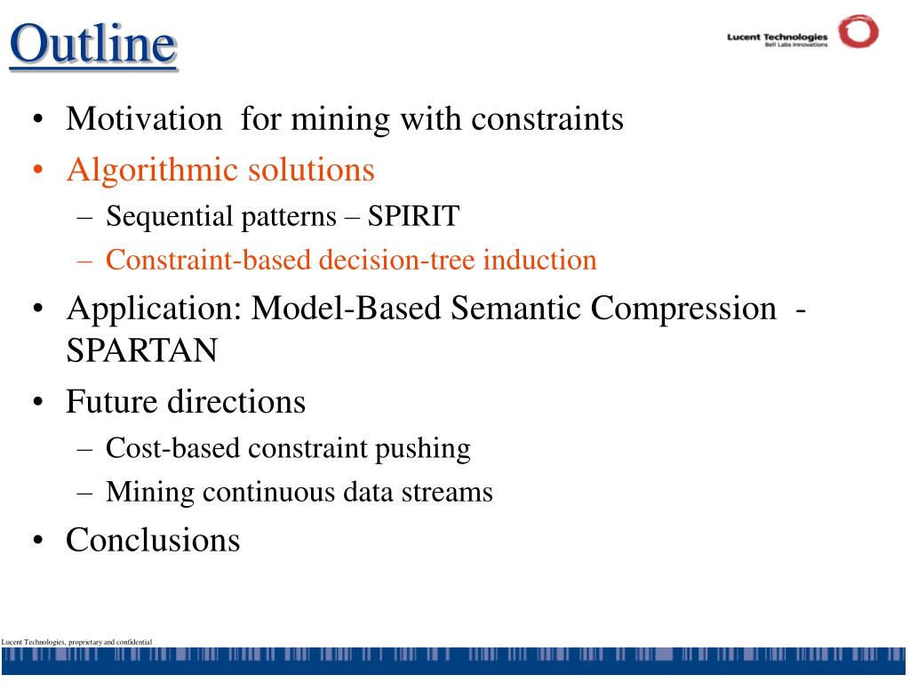 Ppt Constraint Based Model Mining Algorithms And Applications Powerpoint Presentation Id361812 4926