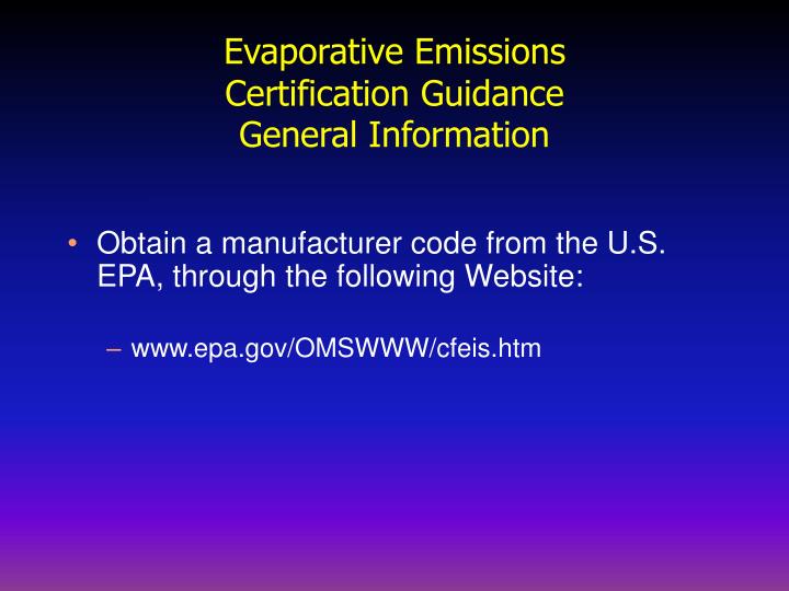 PPT - Small Off-Road Engines/Equipment (SORE) Emission Regulations ...