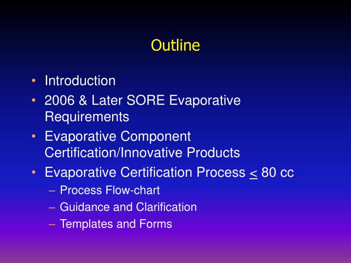 PPT - Small Off-Road Engines/Equipment (SORE) Emission Regulations ...