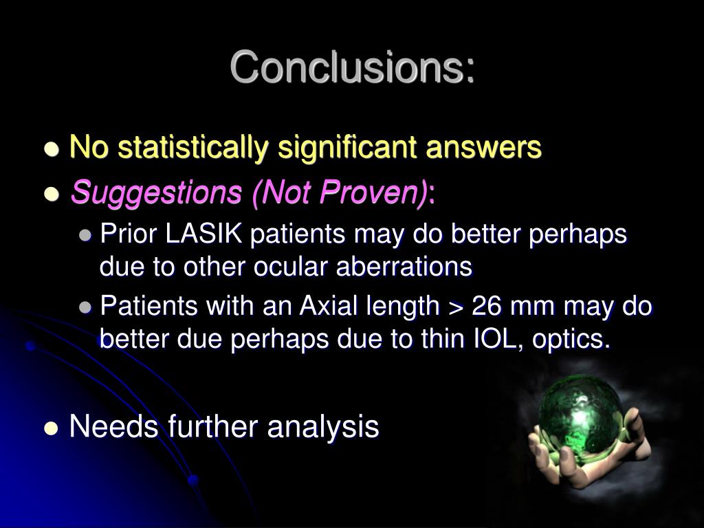 PPT - Factors which Influence Accommodative Amplitude in Crystalens HD ...