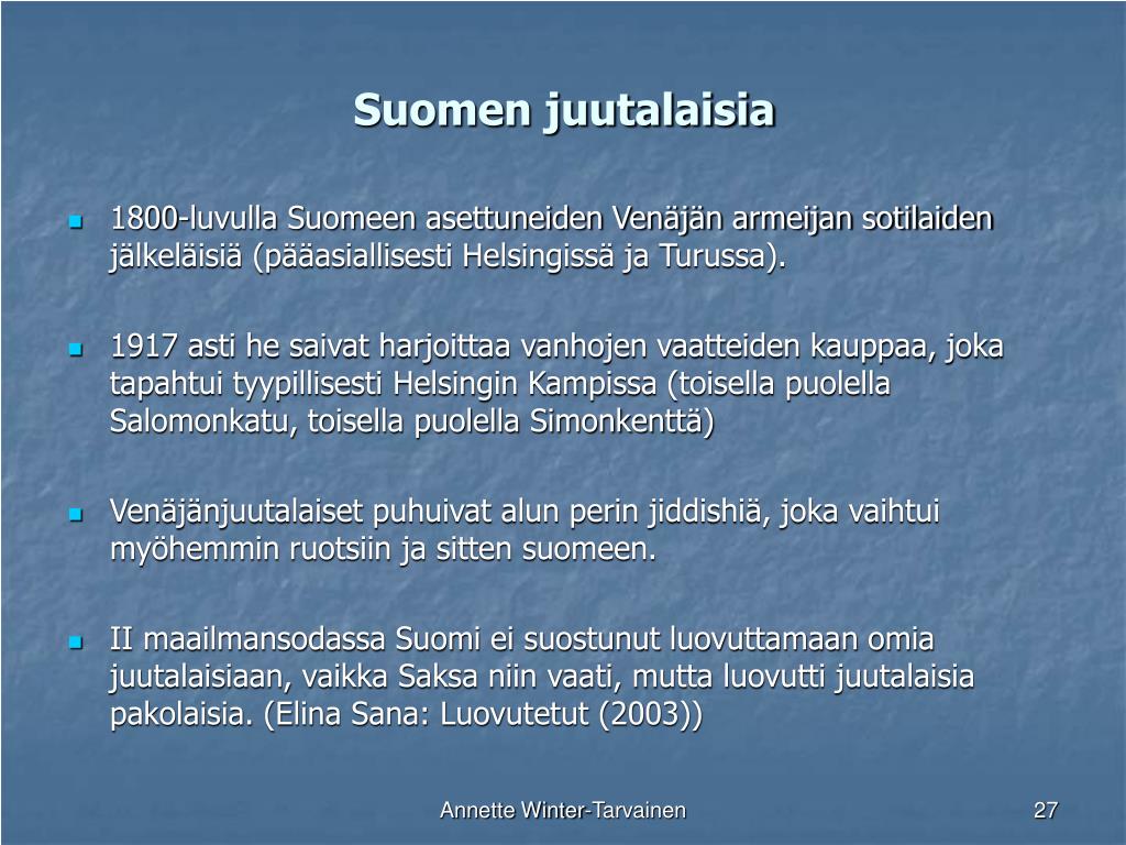 PPT - Euroopan juutalaiset ja heidän vaikutuksensa eurooppalaiseen ...