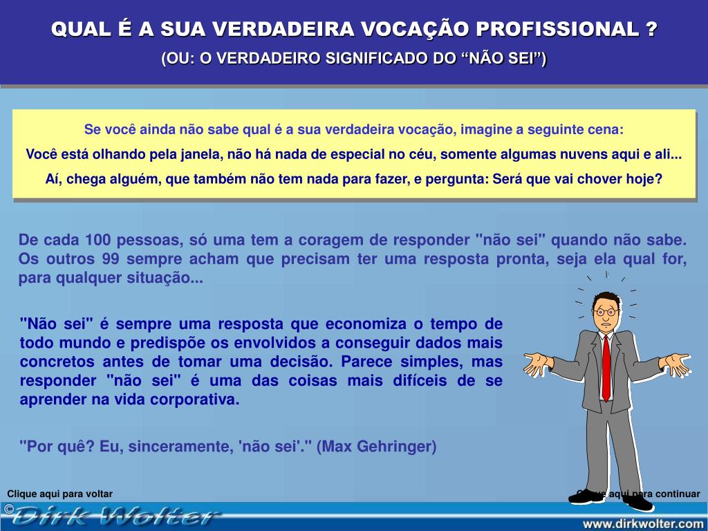 O Que Significa Não Sei - FDPLEARN