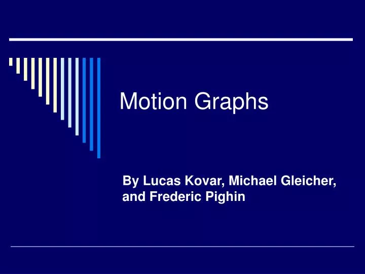 PPT - Motion Graphs PowerPoint Presentation, free download - ID:364718