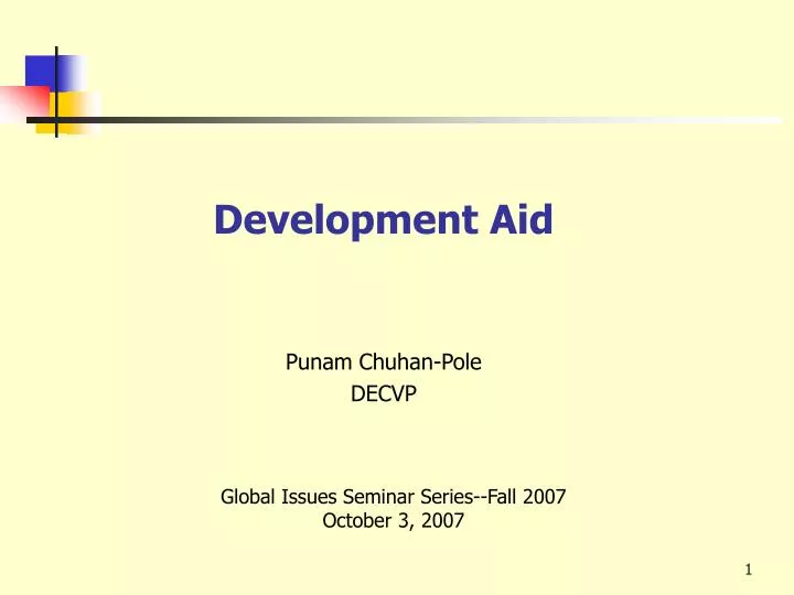 PPT - Development Aid PowerPoint Presentation, free download - ID:364861