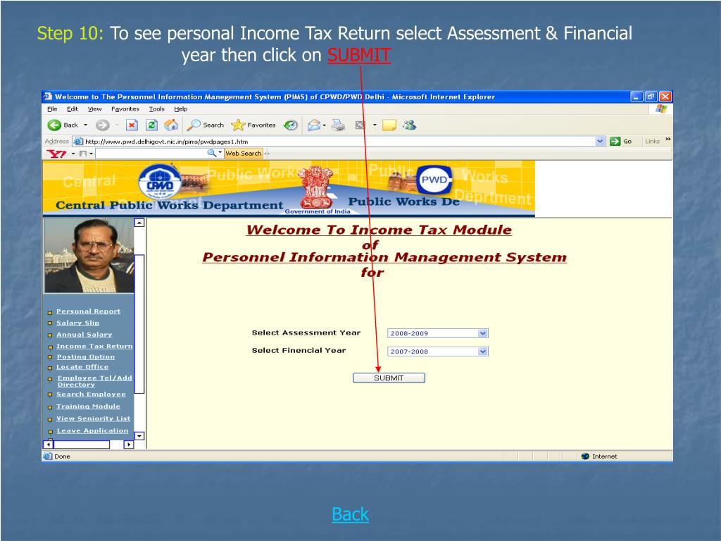 PPT - Help file For Individual/Office Employee PIMS Login PowerPoint ...