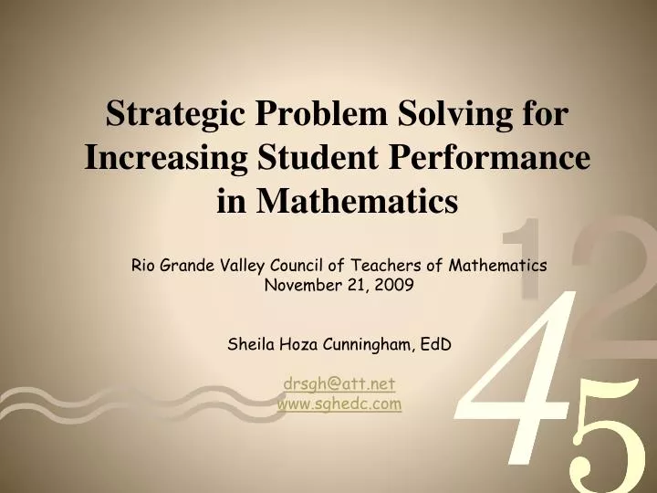 PPT - Strategic Problem Solving for Increasing Student Performance in ...