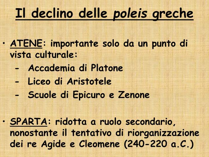 PPT - Lineamenti di storia greca L’ELLENISMO PowerPoint Presentation ...
