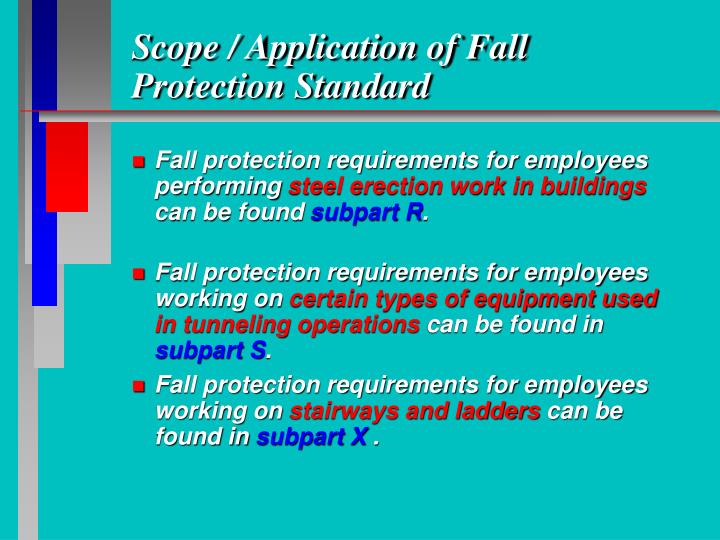PPT - 29 CFR PART 1926 Subpart M FALL PROTECTION PowerPoint ...