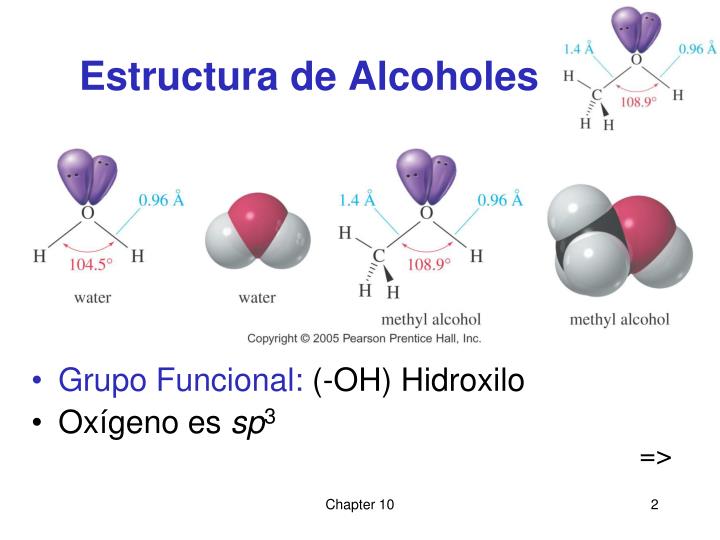PPT - Capítulo 10 Estructura y Síntesis de Alcoholes PowerPoint ...