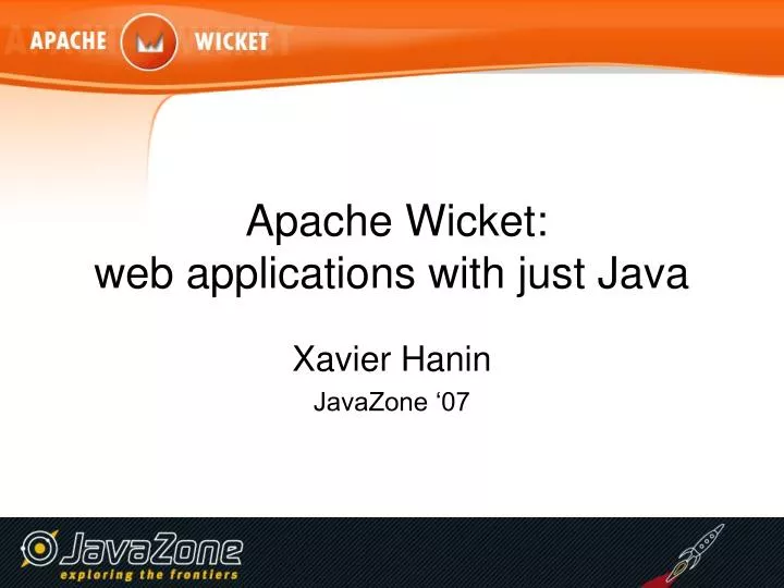 Ppt Apache Wicket Web Applications With Just Java Powerpoint Presentation Id368584 