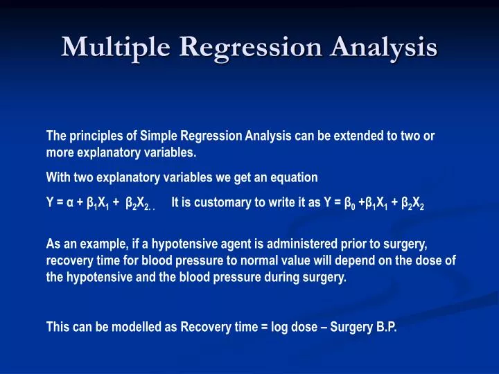 PPT Multiple Regression Analysis PowerPoint Presentation Free
