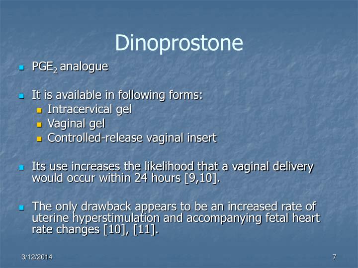 PPT - SAFETY AND EFFICACY OF MISOPROSTOL AND DINOPROSTONE AS CERVICAL ...