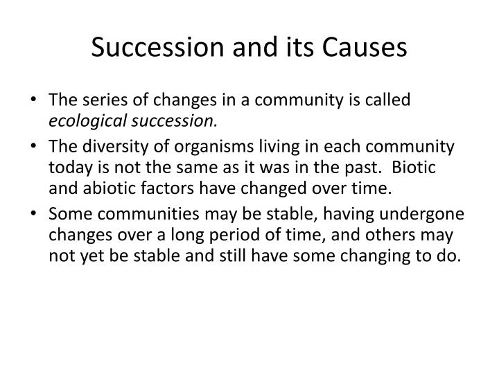 PPT - Ecological Succession: Trends in Succession PowerPoint ...