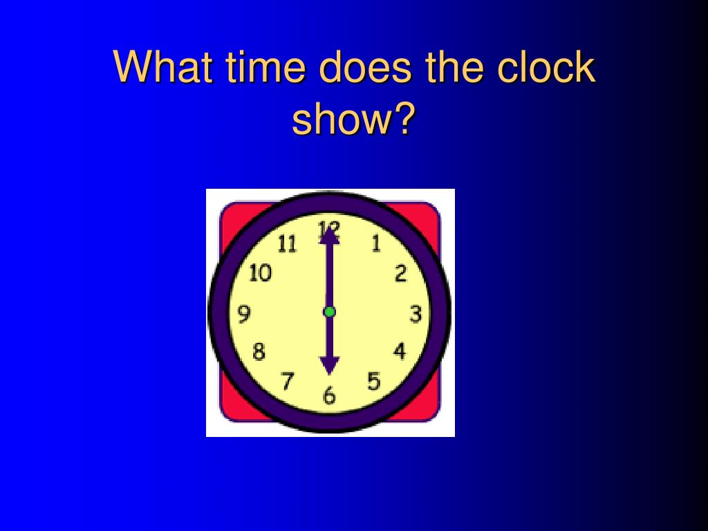 PPT Telling Time To The Hour And The Half Hour PowerPoint PPT Telling Time To The Hour And The Half Hour PowerPoint