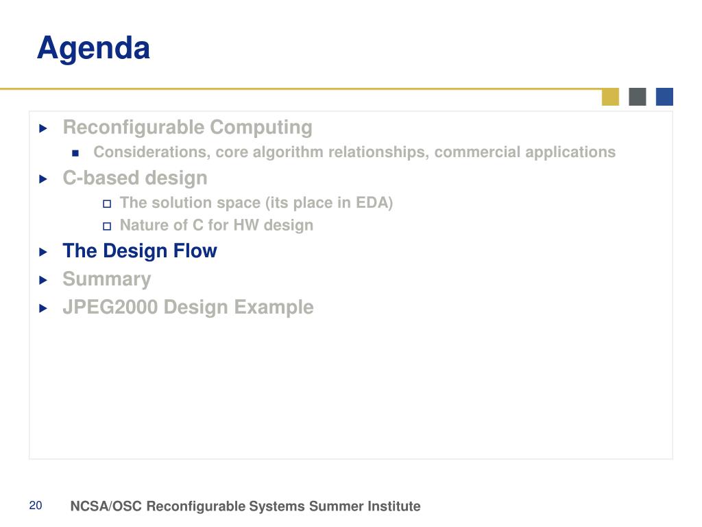 Ppt Implementing Algorithms In Fpga Based Reconfigurable Computers Using C Based Synthesis
