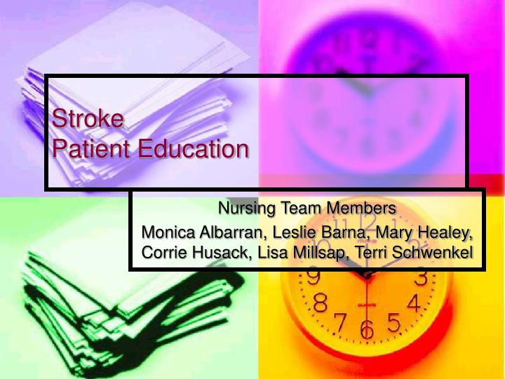 PPT - Stroke Patient Education PowerPoint Presentation, free download ...