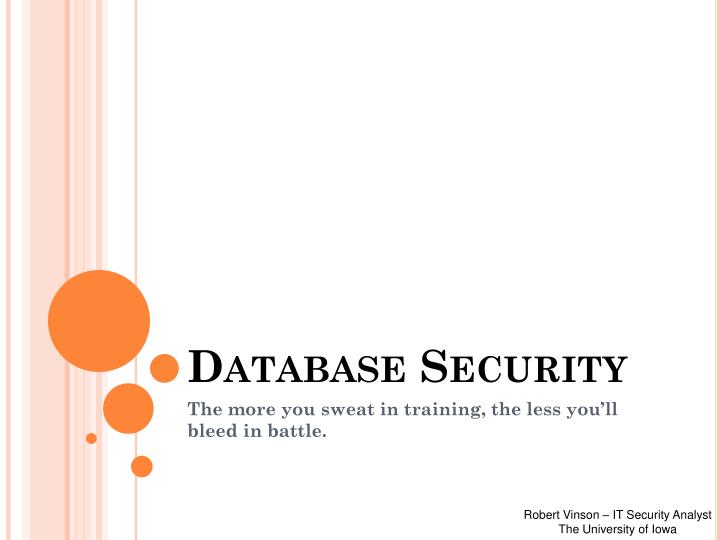 PPT - Database Security PowerPoint Presentation, free download - ID:371188