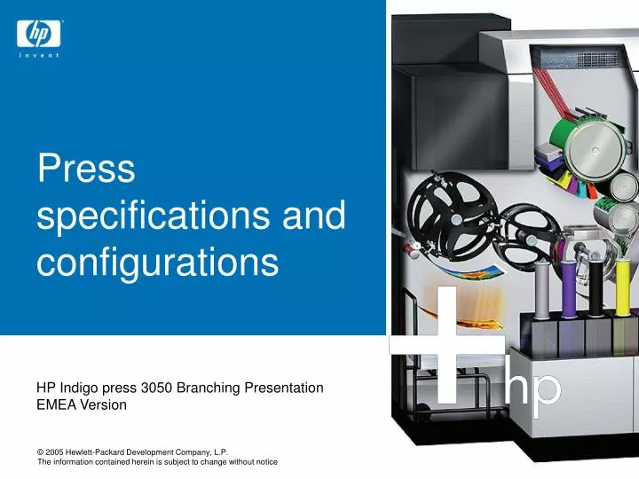 PPT - Press specifications and configurations PowerPoint Presentation ...