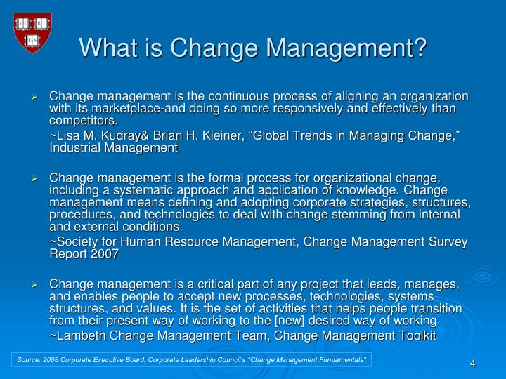 PPT - Leading & Managing Change PowerPoint Presentation - ID:371522