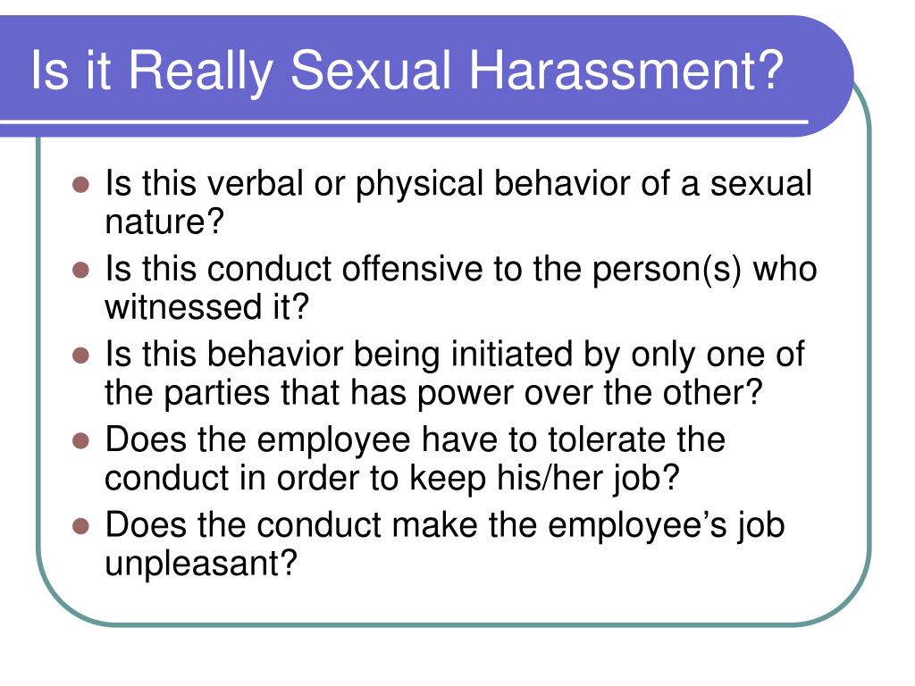 PPT - Sexual Harassment Prevention Training for TCOE Employees ...
