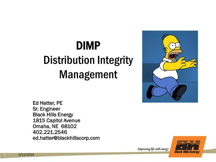 PPT - DIMP Distribution Integrity Management PowerPoint Presentation ...