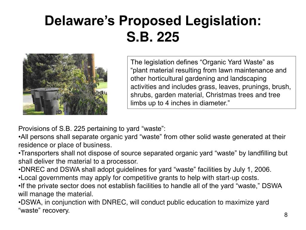 PPT - YARD “WASTE” MANAGEMENT IN DELAWARE Presented by: James D. Werner ...