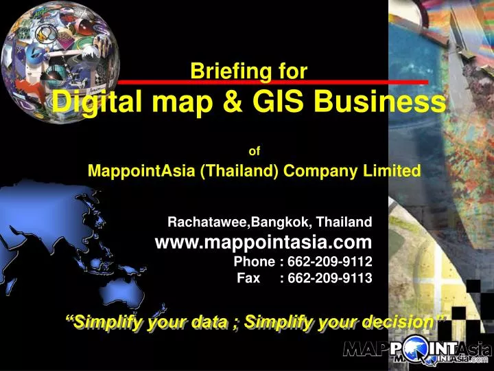 PPT - Briefing for Digital map & GIS Business PowerPoint Presentation ...