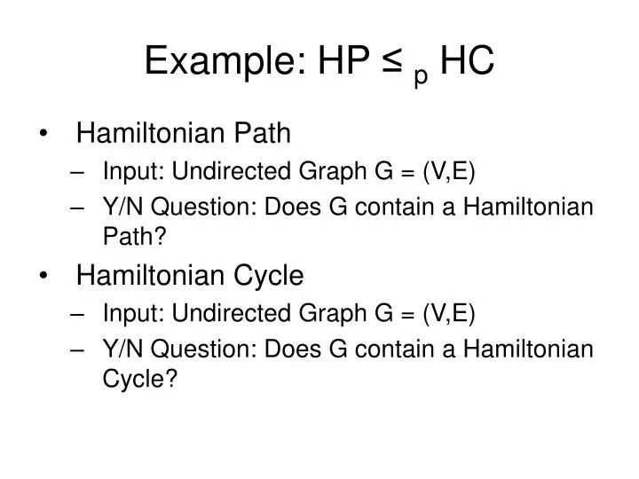 PPT - Example: HP ≤ p HC PowerPoint Presentation, free download - ID:372690