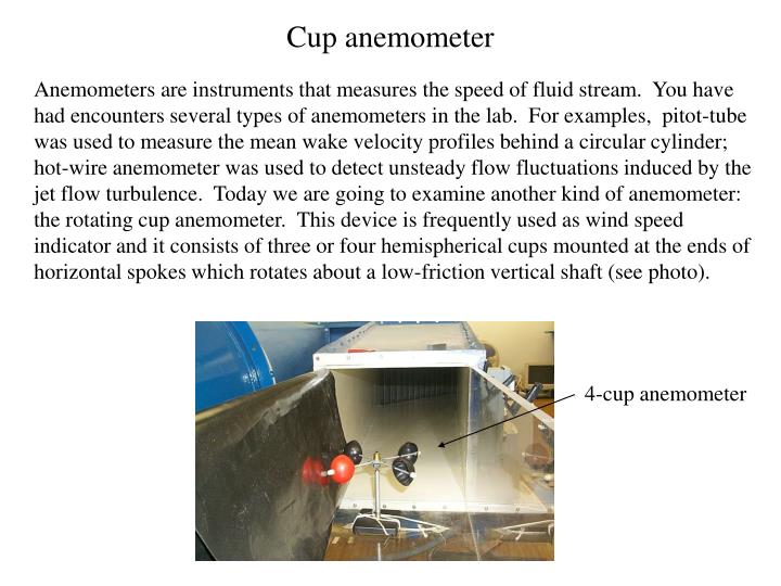 PPT - Cup anemometer PowerPoint Presentation, free download - ID:373598