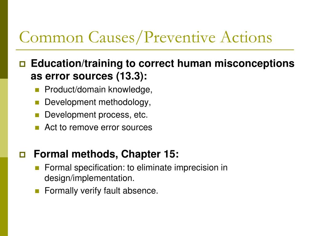 PPT - Chapter 13: Defect Prevention & Process Improvement PowerPoint ... PPT - Chapter 13: Defect Prevention & Process Improvement PowerPoint ...