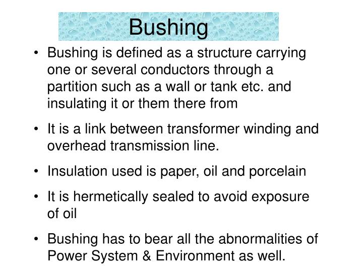 PPT - Controlling the Bushing Failure PowerPoint Presentation - ID:374109