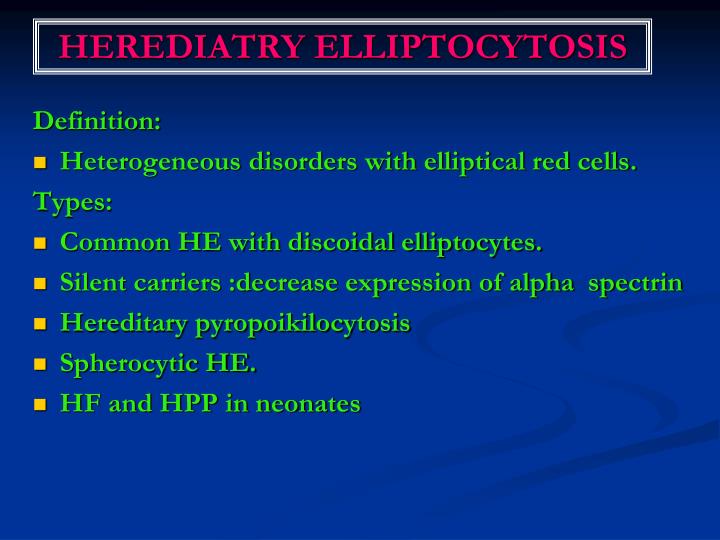 PPT - Red cell Membrane Disorders Hereditary Spherocytosis PowerPoint ...