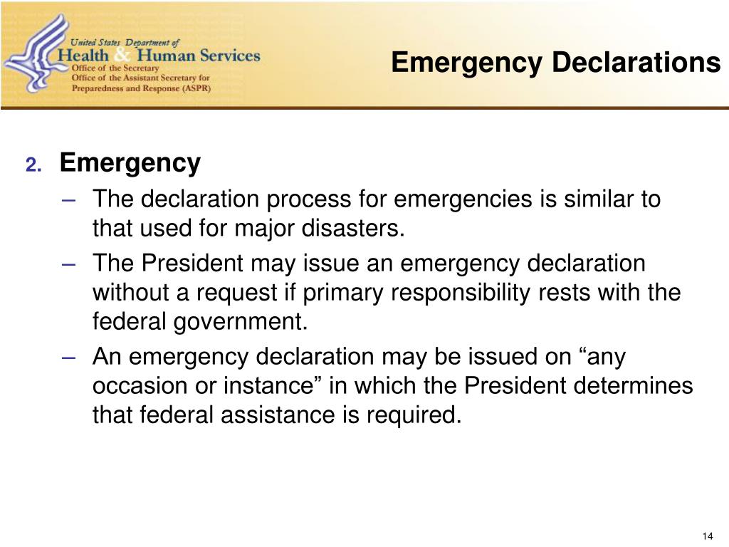 PPT - Federal Support for Public Health and Medical Emergencies Jerold ...