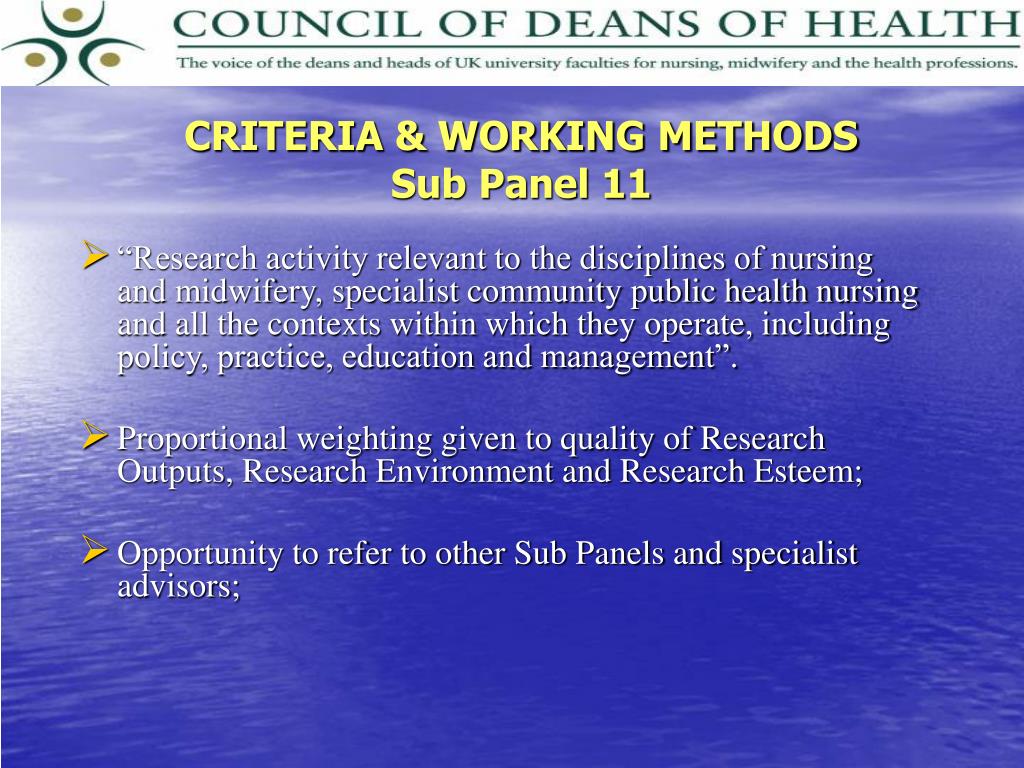 PPT - RAE & REF PowerPoint Presentation, free download - ID:374680