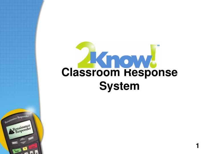Ppt Classroom Response System Powerpoint Presentation Free Download Id 374789