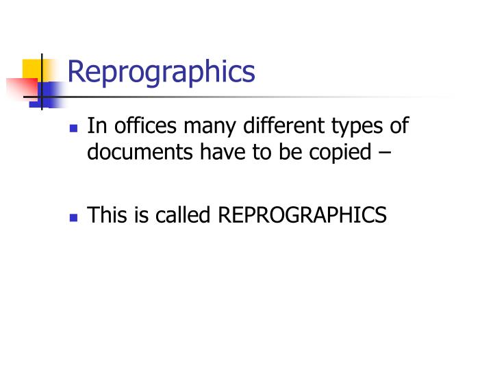 PPT - Reprographics PowerPoint Presentation, free download - ID:374841