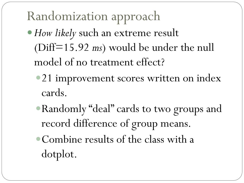 Ppt Introducing Concepts Of Statistical Inference Via Randomization Tests Powerpoint