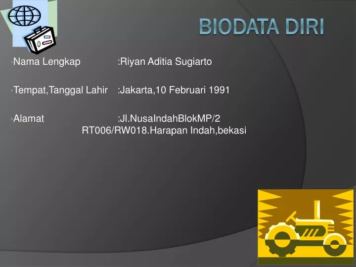 PPT - Biodata Diri PowerPoint Presentation, free download - ID:375133
