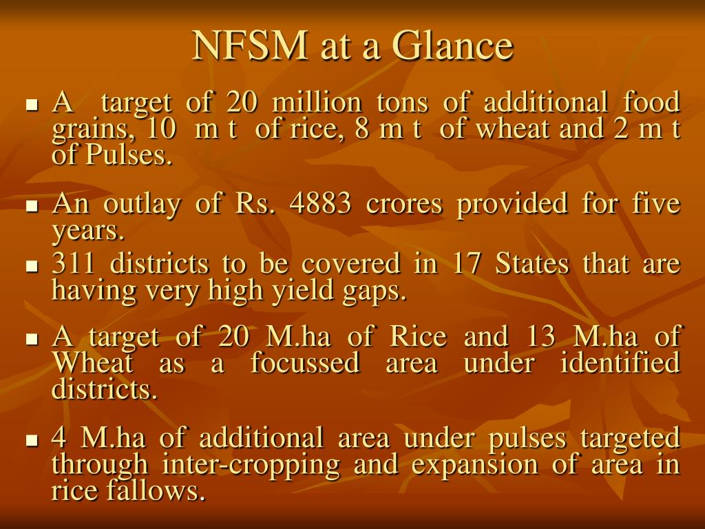 PPT - KHARIF CAMPAIGN -2008 AND NATIONAL FOOD SECURITY MISSION Dr. N.B ...
