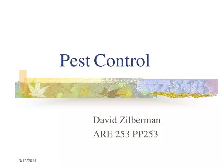 PPT - Pest Control PowerPoint Presentation, free download - ID:375771
