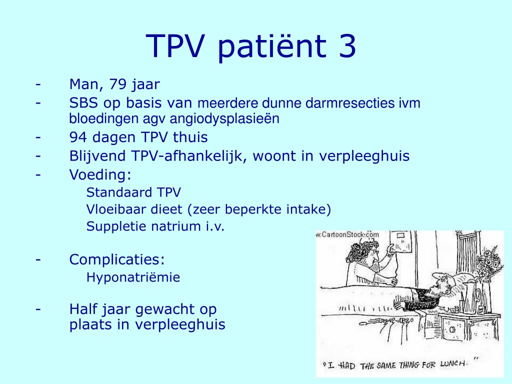 PPT - Kortdurend parenterale voeding thuis PowerPoint Presentation ...