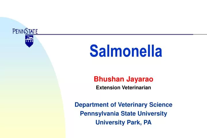 PPT - Salmonella PowerPoint Presentation, free download - ID:376373