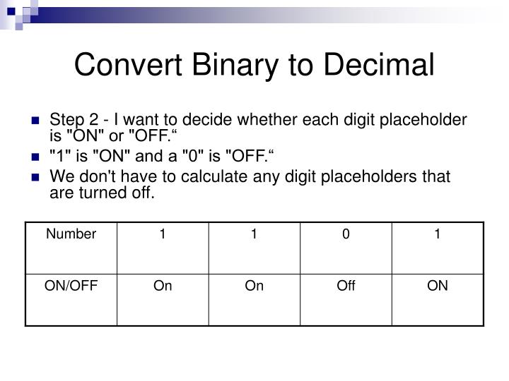 PPT - Binary Conversions PowerPoint Presentation - ID:376444