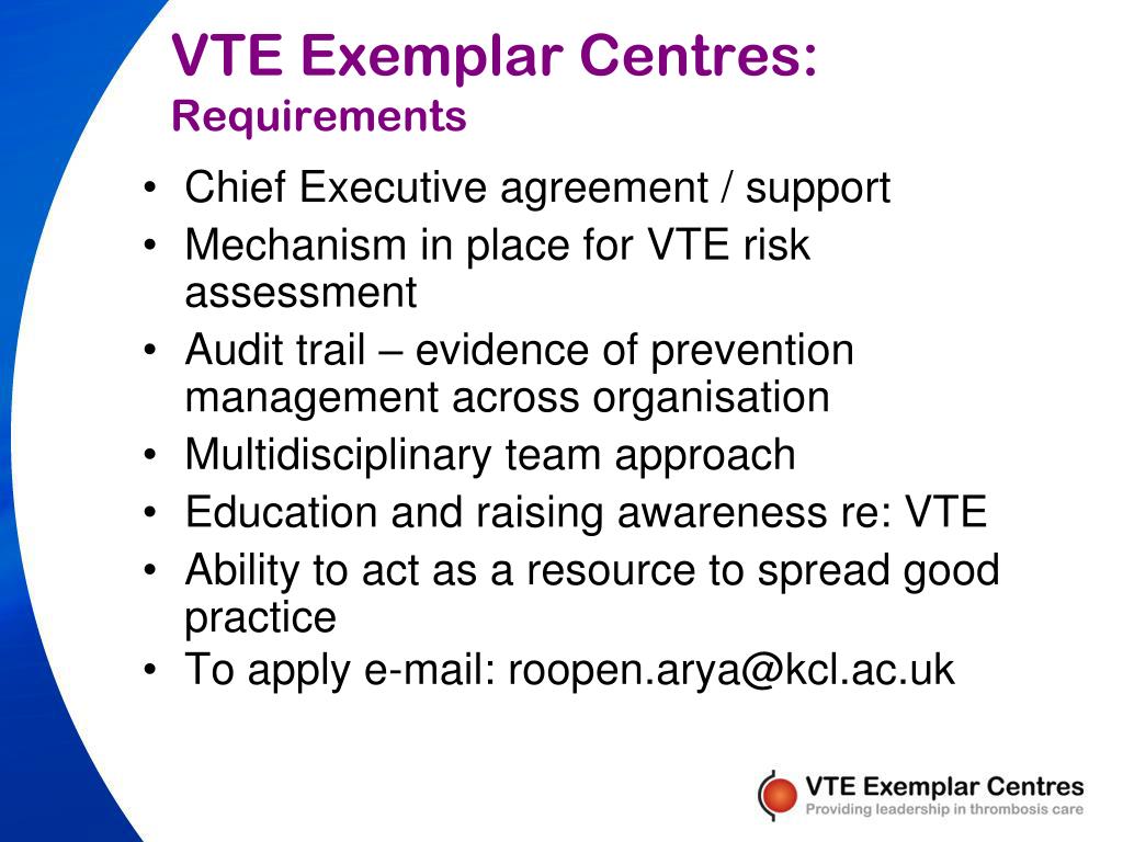 PPT - Preventing VTE in hospitalised patients Dr Roopen Arya King’s ...