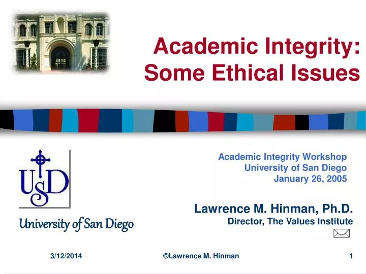 PPT - Academic Integrity: Some Ethical Issues PowerPoint Presentation, free download - ID:377048