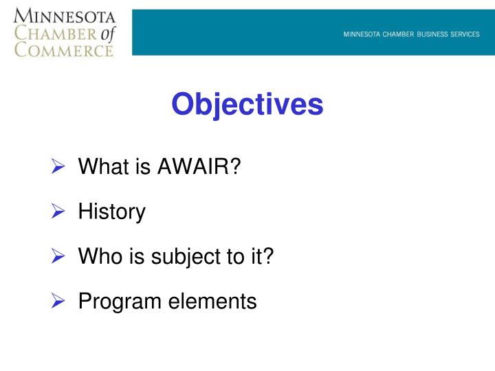 PPT - Workplace Safety: Get AWAIR PowerPoint Presentation - ID:377905